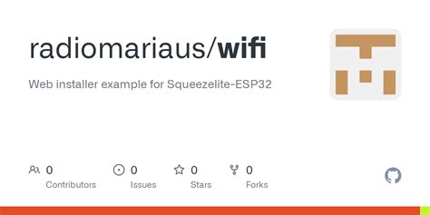 Github Radiomariauswifi Web Installer Example For Squeezelite Esp32