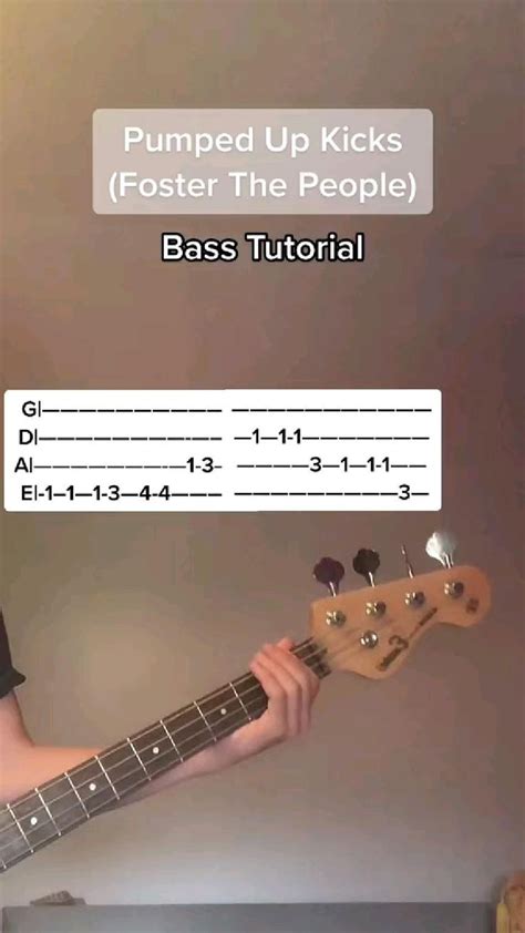 How To Play Pumped Up Kicks On The Bass Guitar Bass Guitar Lessons Bass Guitar Chords Guitar