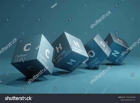 3d Rendering Cubes Elements Periodic Table Stock Illustration 2191793309 Shutterstock