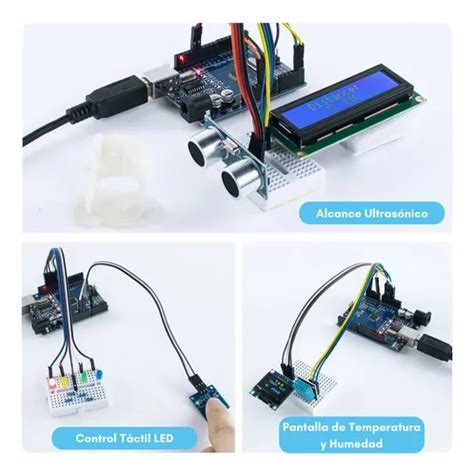 kit básico de inicio uno r3 para arduino ide con tutorial en venta en
