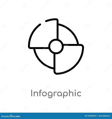Outline Infographic Vector Icon Isolated Black Simple Line Element