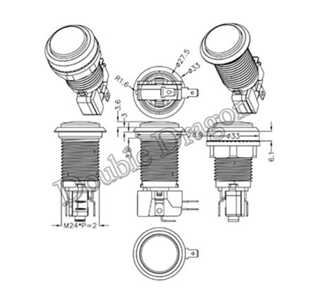 Arcade Buttons Microswitch LED 26mm ABL 26M