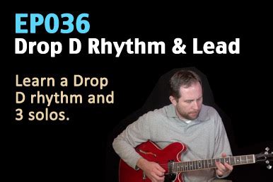 EP Drop D Tuning Rhythm And Solos In The Key Of D