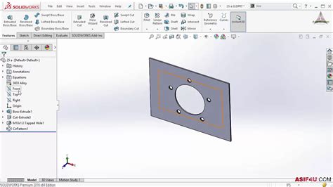 Solidwork Feature Manager Design Tree Youtube