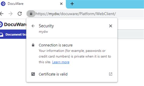 How To Configure HTTPS For DocuWare DocuWare Support Portal
