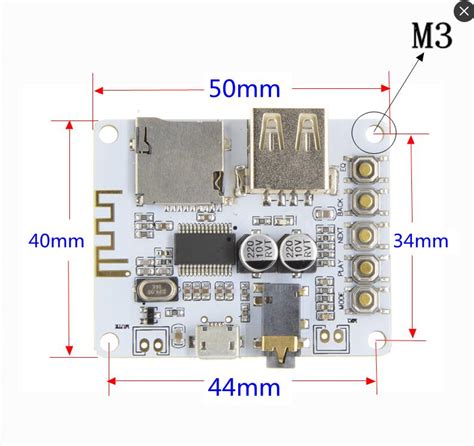 Bluetooth Audio Receiver Board With USB TF Card Slot Decoding Playback Preamp Output A V