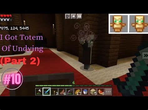 I Got Totem Of Undying In Woodland Mansion In Minecraft Pe Part 2 Episode 10