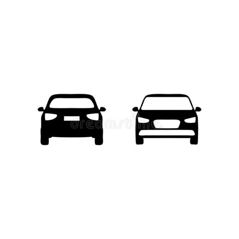Voiture Plate Dans L icône De Vue Différente Et Simple Symbole Plat