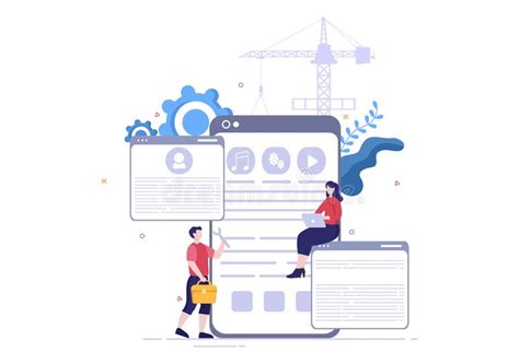 Software Development And Programming Code On Computer Vector Illustration For Technology