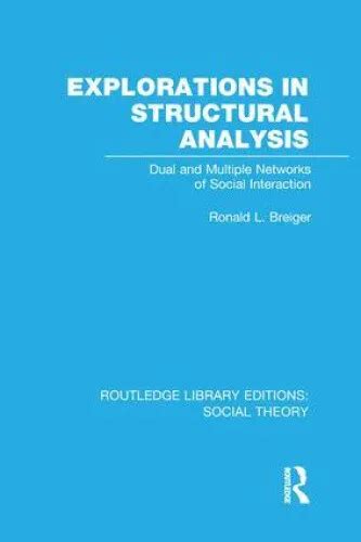 explorations in structural analysis dual and multiple networks of social eur 98 93 picclick fr