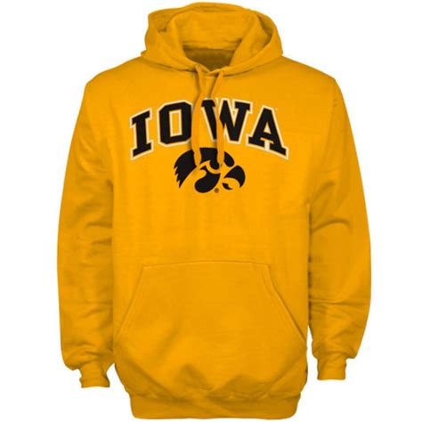 Iowa Hawkeyes Gold Arch Over Logo Hoodie