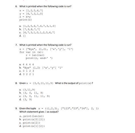 Solved 1 Tuples Are Mutable Types In Python A True B