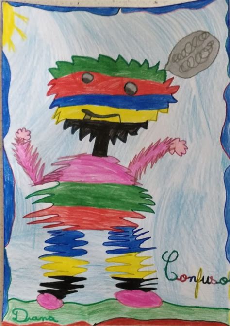 Alunos Do 1º Ano E “o Monstro De Cores” Webmedia