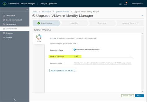 Upgrade Vmware Identity Manager With Vrlcm Virtualization Howto