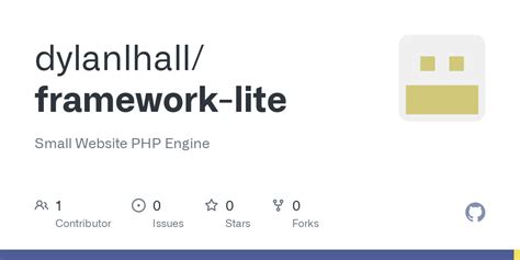 Github Dylanlhallframework Lite Small Website Php Engine