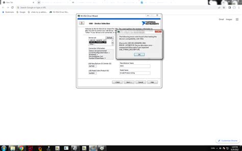 Usb Device Not Recognized By Ni Visa Error 1073807174 Ni Community