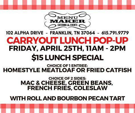 Menu Maker Catering Added A New Menu Maker Catering