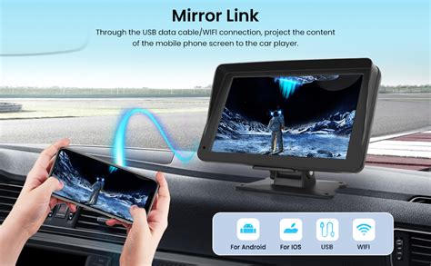 Jp 7インチ ポータブルカーオーディオ ナビゲーション一体型 簡単着脱 ミラーリング機能付き 「apple