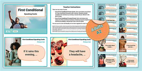 ESL First Conditional Speaking Cards Adults A Twinkl