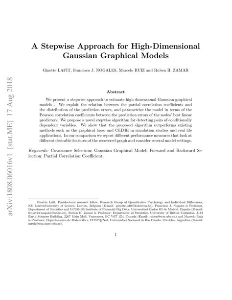 A Stepwise Approach For High Dimensional Gaussian Graphical Models Deepai