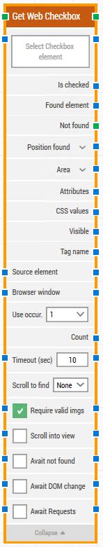 Get Web Checkbox The Web Building Blocks Leapwork