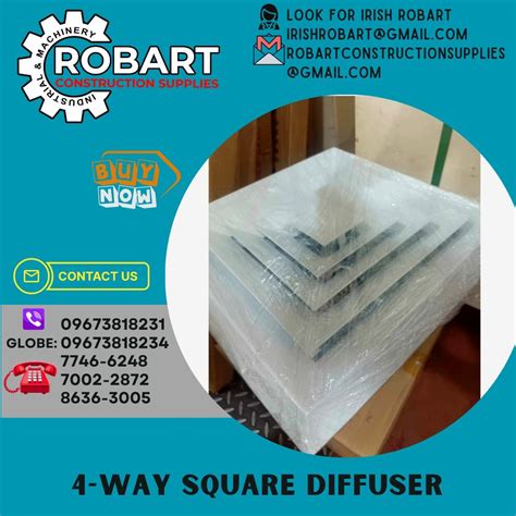 4 Way Square Diffuser Commercial And Industrial Construction Tools And Equipment On Carousell