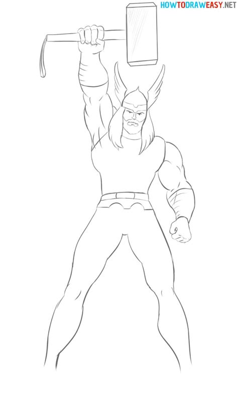 How To Draw Thor How To Draw Easy