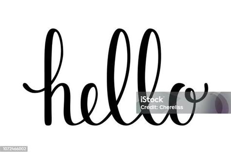 안녕하세요 견적 손으로 그려 글자 붓글씨 간단한 텍스트입니다 벡터 일러스트 레이 션 0명에 대한 스톡 벡터 아트 및 기타 이미지 0명 검은색 고풍스런 Istock