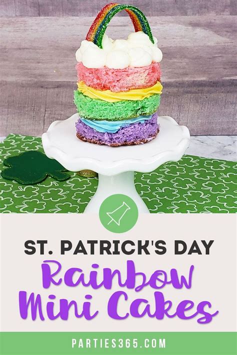 Rainbow Mini Cakes Tutorial