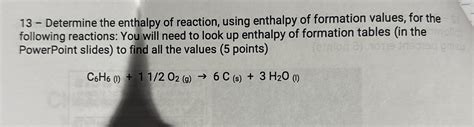 13 ﻿determine The Enthalpy Of Reaction Using