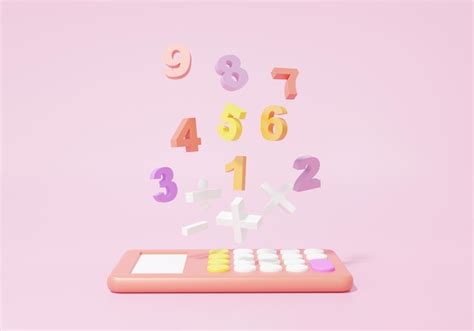 Premium Photo Calcucator And Basic Math Operation Symbols Math Plus Minus Multiplication