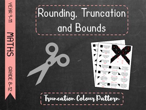 Rounding Truncation And Bounds Truncation Colour Pattern Teaching Resources