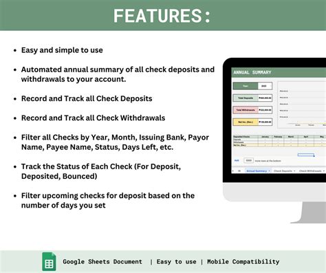 Check Monitoring Template Spreadsheets Ph