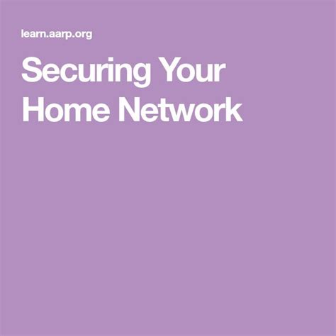 Securing Your Home Network