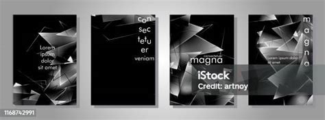 이 책을 설정하여 라이트 트라이앵글의 배경을 덮습니다 3d 삼각형의 추상 구성 현대 기하학적 검은 색 배경 0명에 대한 스톡 벡터 아트 및 기타 이미지 Istock