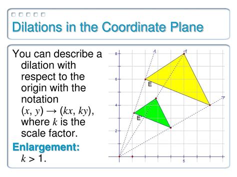 Dilation Formula On Coordinates
