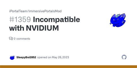 Incompatible With Nvidium · Issue 1359 · Iportalteam