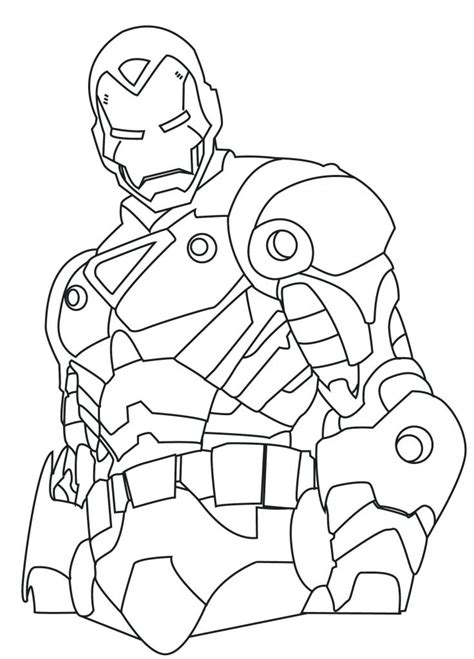 Iron Man Outline Drawing At Explore Collection Of