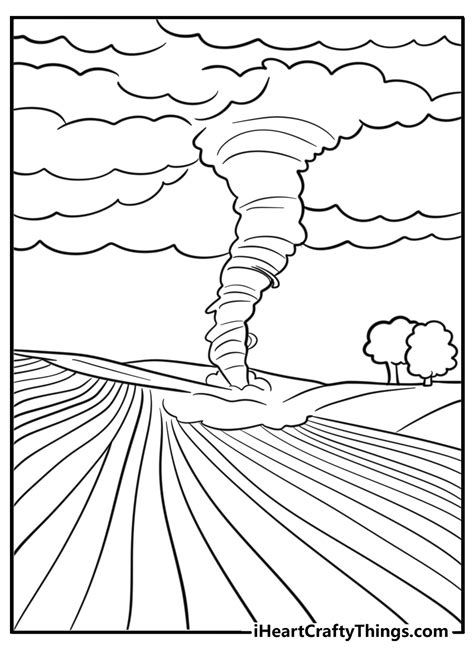Tornado Coloring Pages To Download And Print For Free Instrument