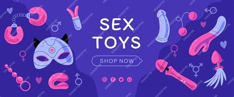 Free Vector Flat Design Sex Toys Banner