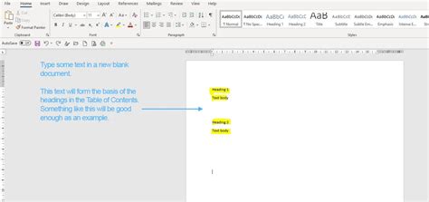 Create And Insert A Table Of Contents In Ms Word Quick And Easy