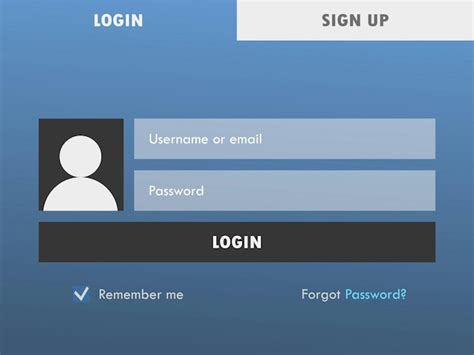 Premium Vector User Interface For The Login
