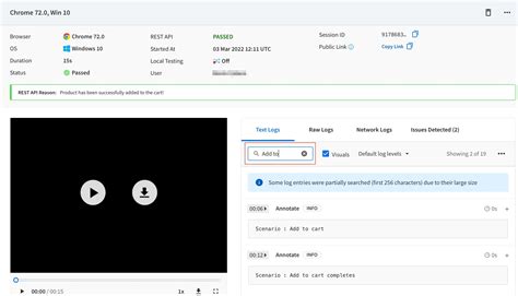 Log Contextual Information Using Console Annotations For Selenium Tests Browserstack Docs