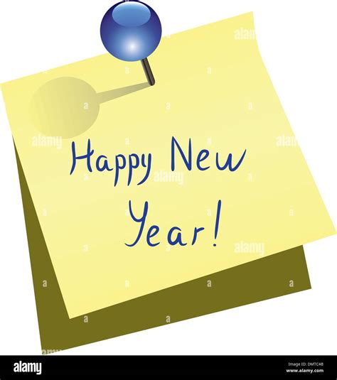 Vector Paper Note With Push Pin Stock Vector Image Art Alamy