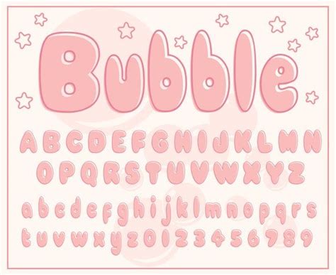 Bubbly Font Ttf Svg Bubbly Letters Font Graffiti Instant Download