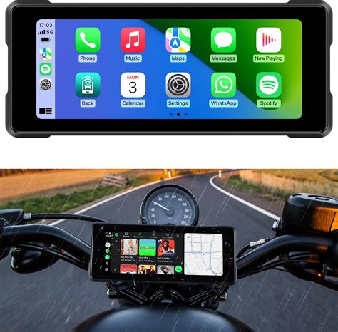 Carpuride W603d Motorcycle Gps Carplay Screen Wireless