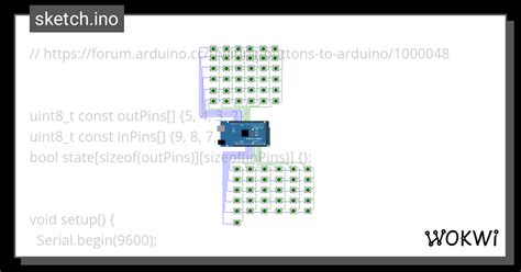 Button Matrix Copy Wokwi Esp32 Stm32 Arduino Simulator