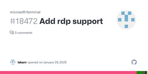 Add Rdp Support · Issue 18472 · Microsoftterminal · Github