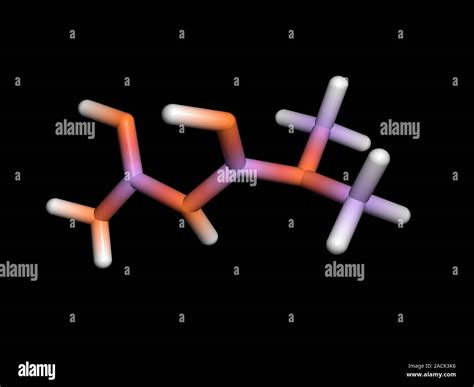 Metformin Diabetes Drug Molecule Computer Model Showing The Structure Of A Molecule Of