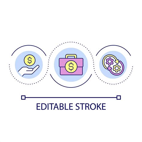 Company Budget Management Loop Concept Icon Business Financial